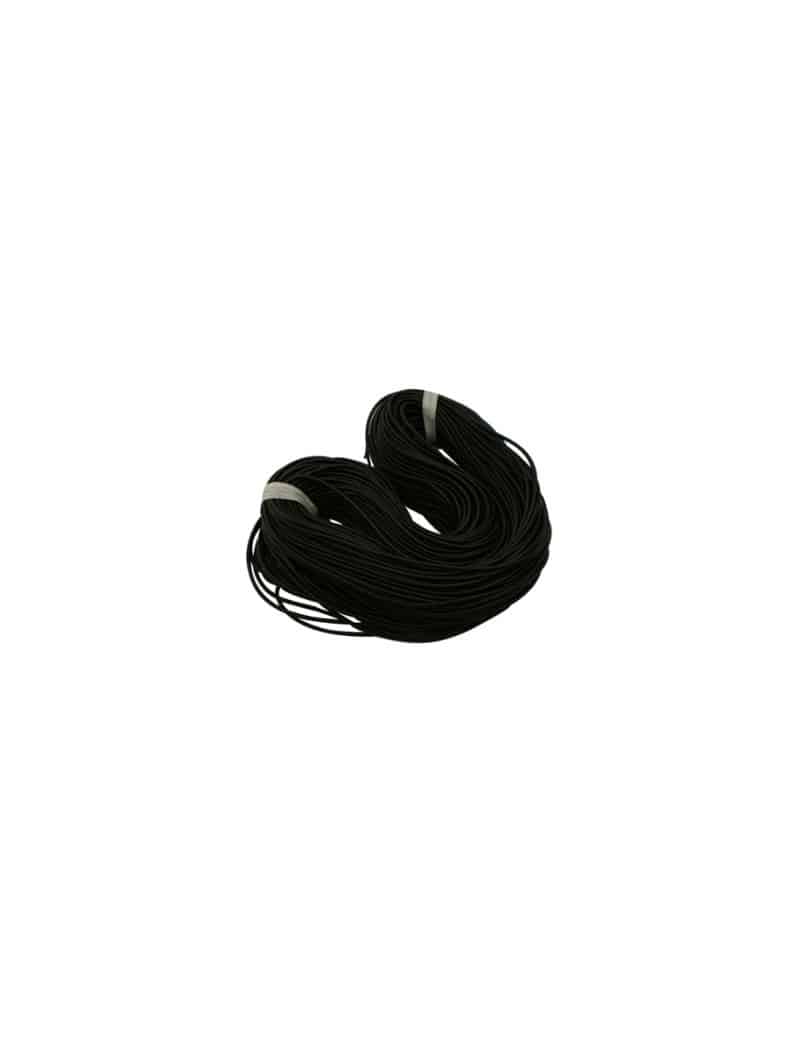 Buna cord-Cordon PVC creux noir-5mm