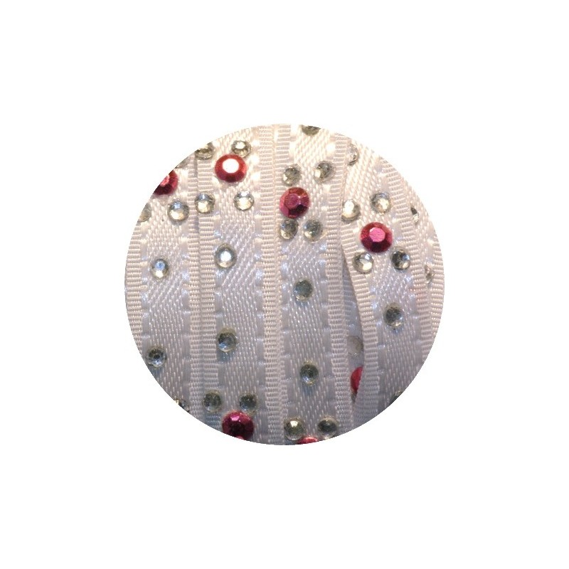 Ruban strass 5mm blanc